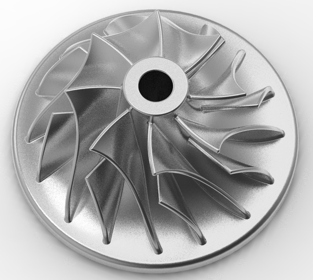 Centrifugal Pump Impeller 3D model 3D printable | CGTrader