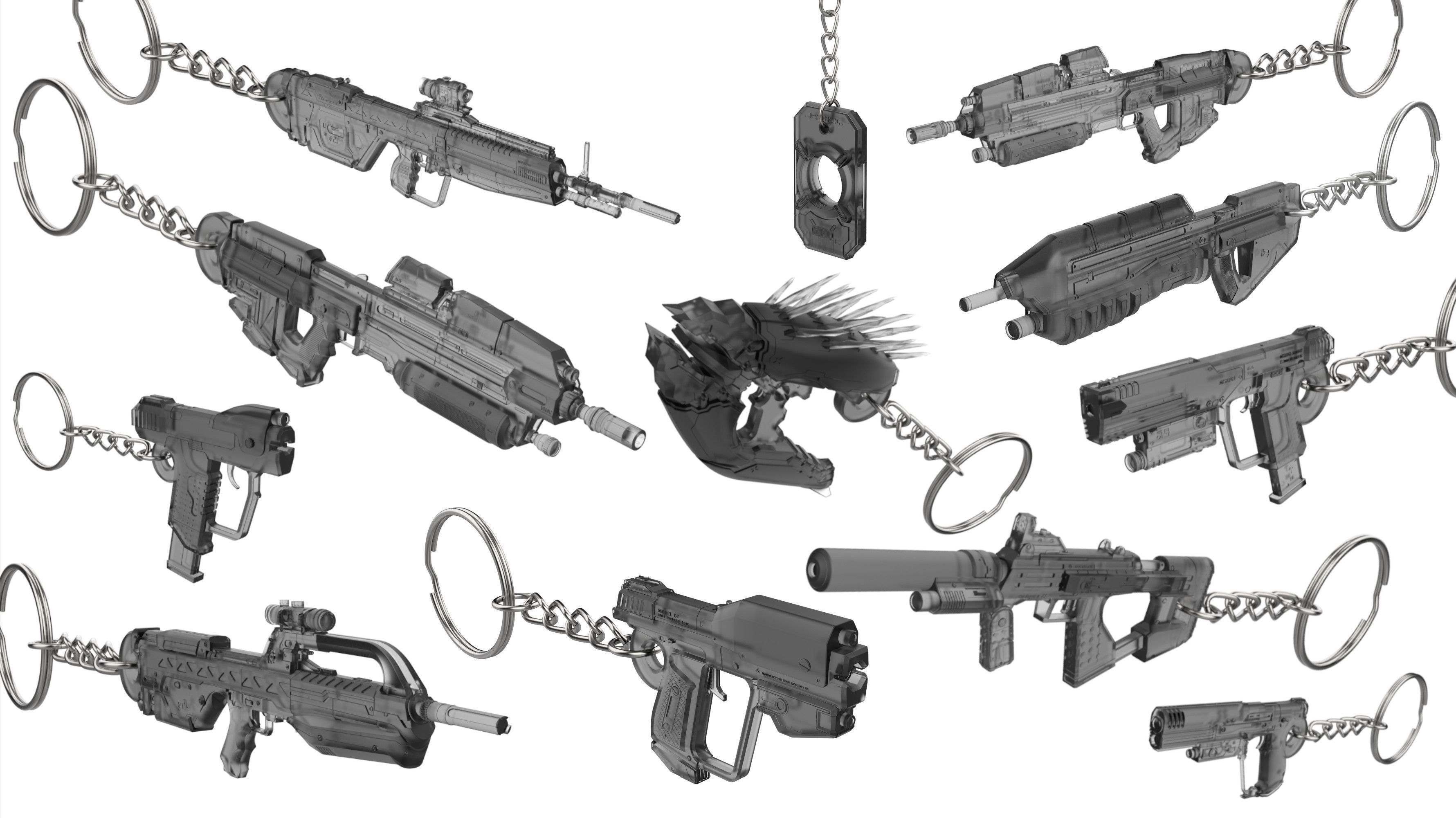 Halo Keychains Bundle - 13 Printable models - STL - Personal Use 3D ...