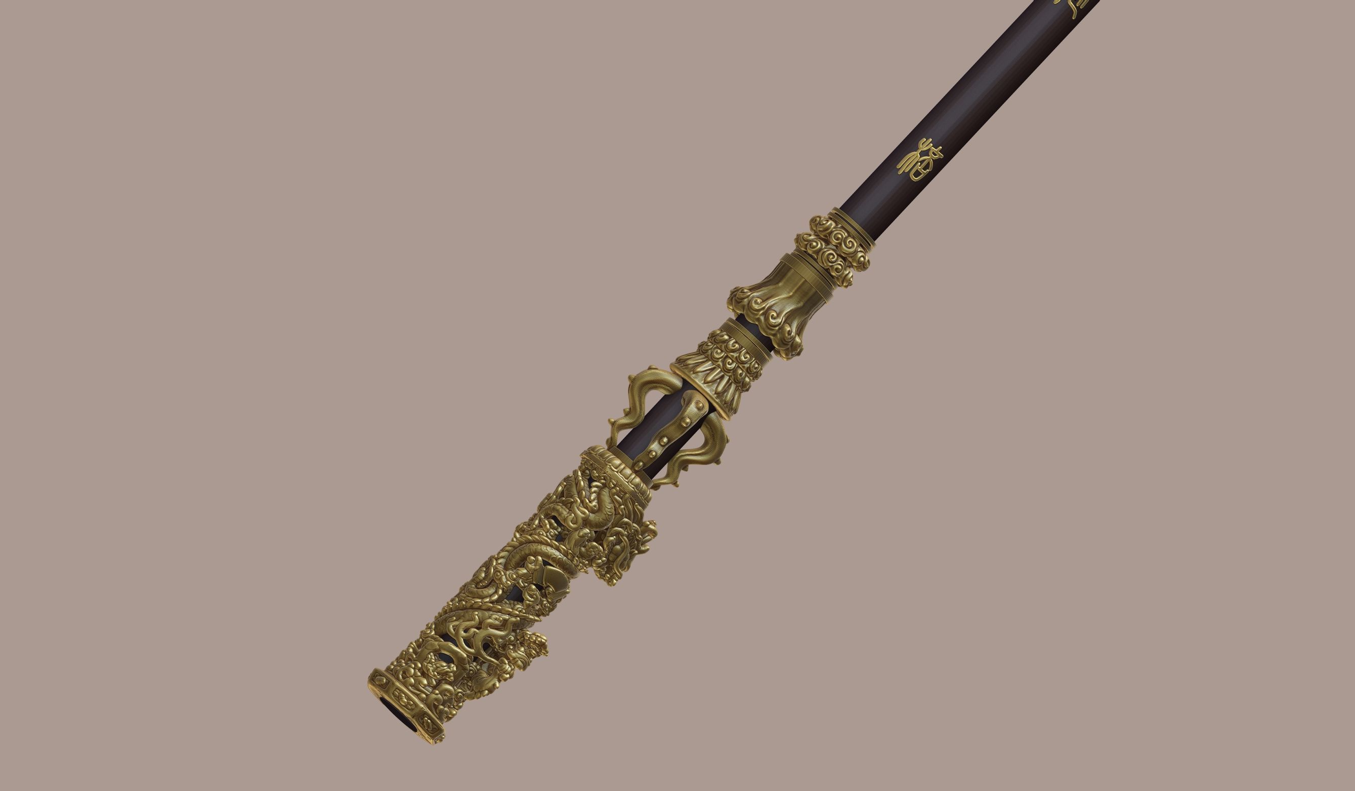 Ruyi Jingu Bang - Black Myth Wukong 3D model 3D printable | CGTrader