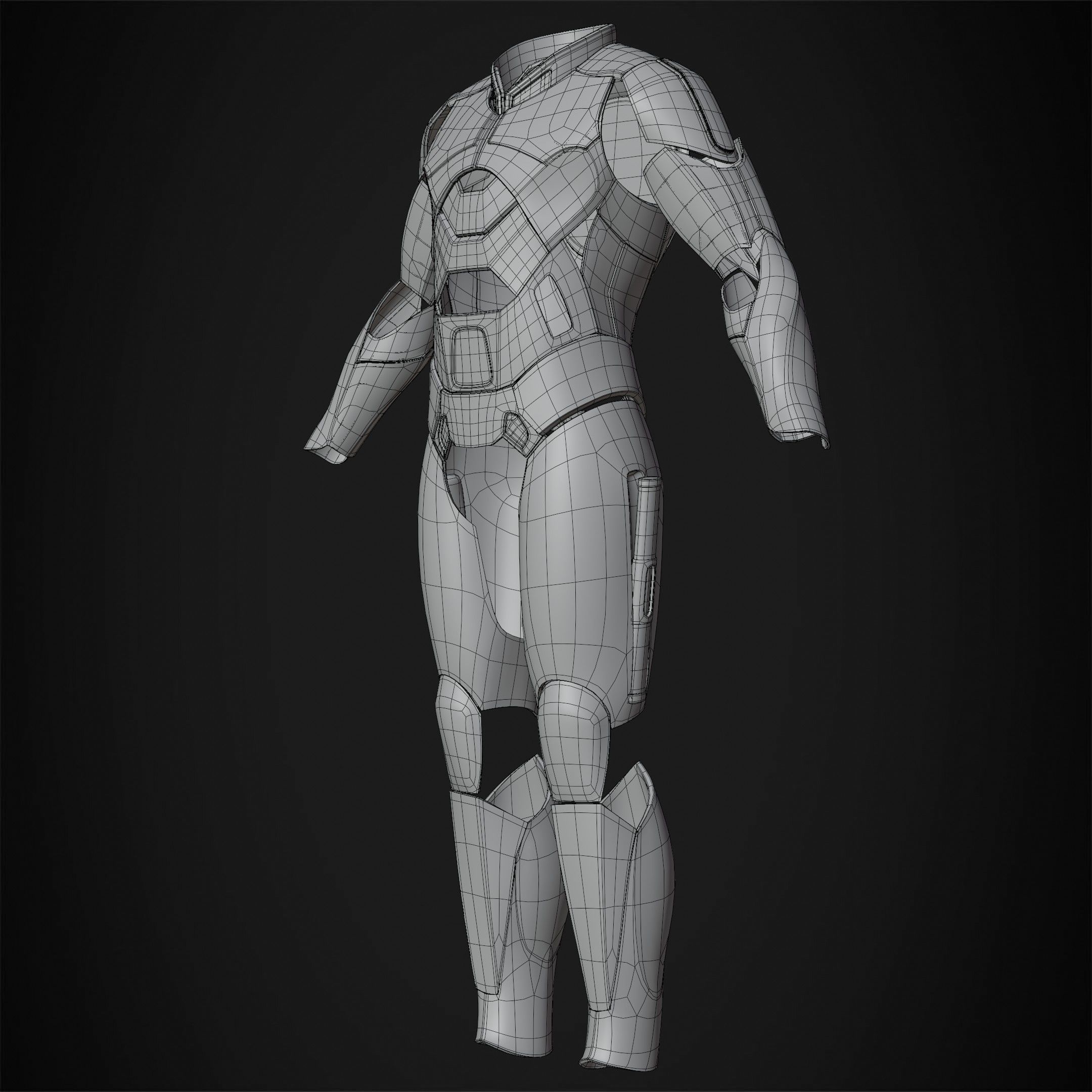Tron Legacy Sam Flynn Armor for Cosplay 3D model 3D printable | CGTrader