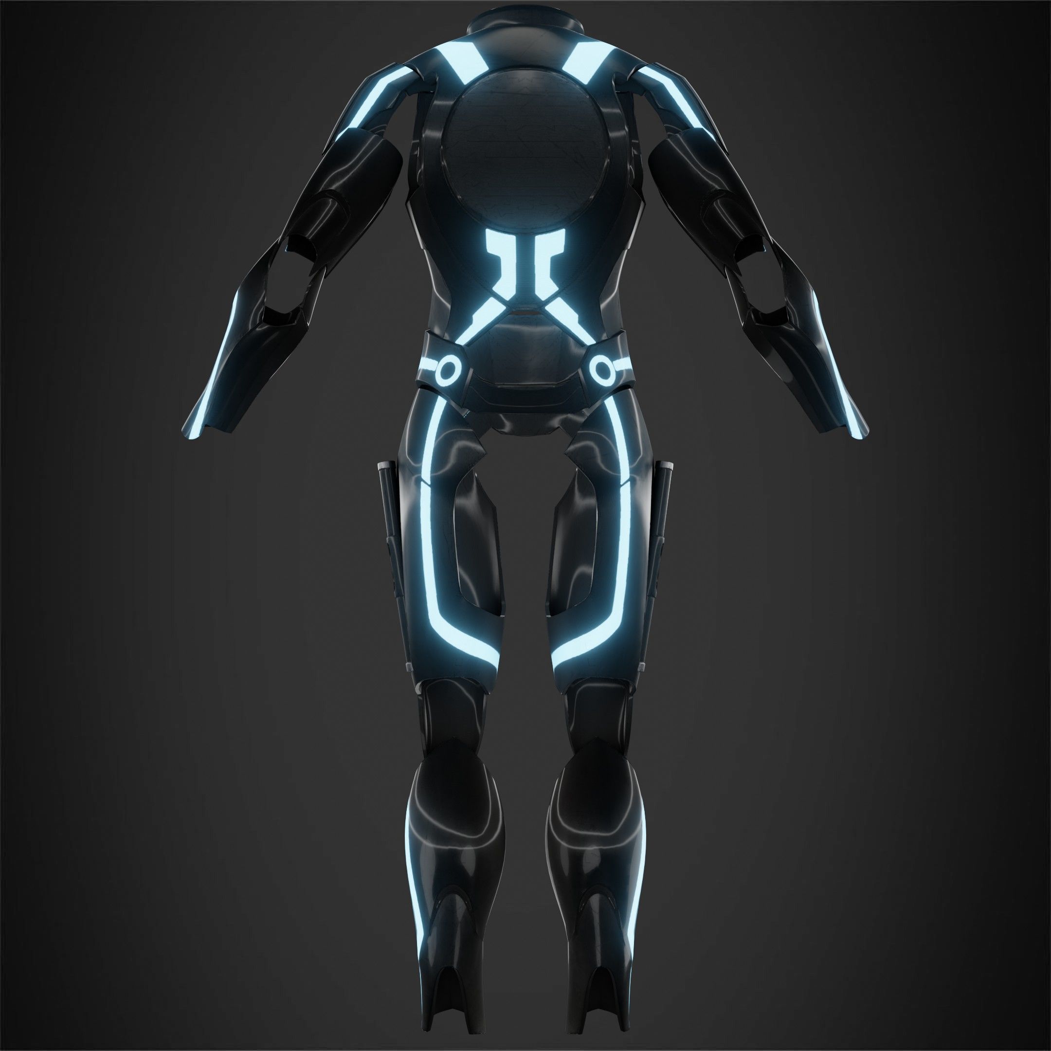 Tron Legacy Sam Flynn Armor for Cosplay 3D model 3D printable | CGTrader