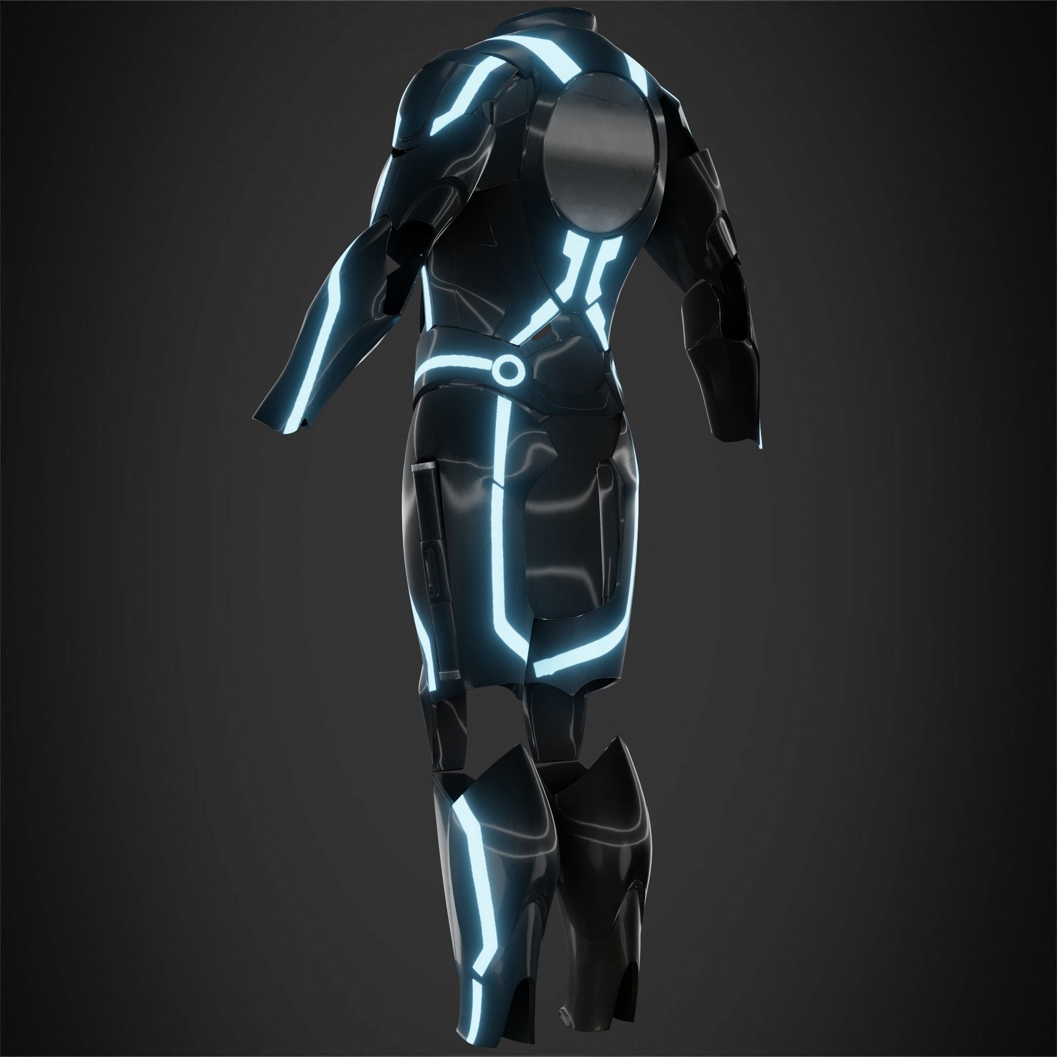 Tron Legacy Sam Flynn Armor for Cosplay 3D model 3D printable | CGTrader