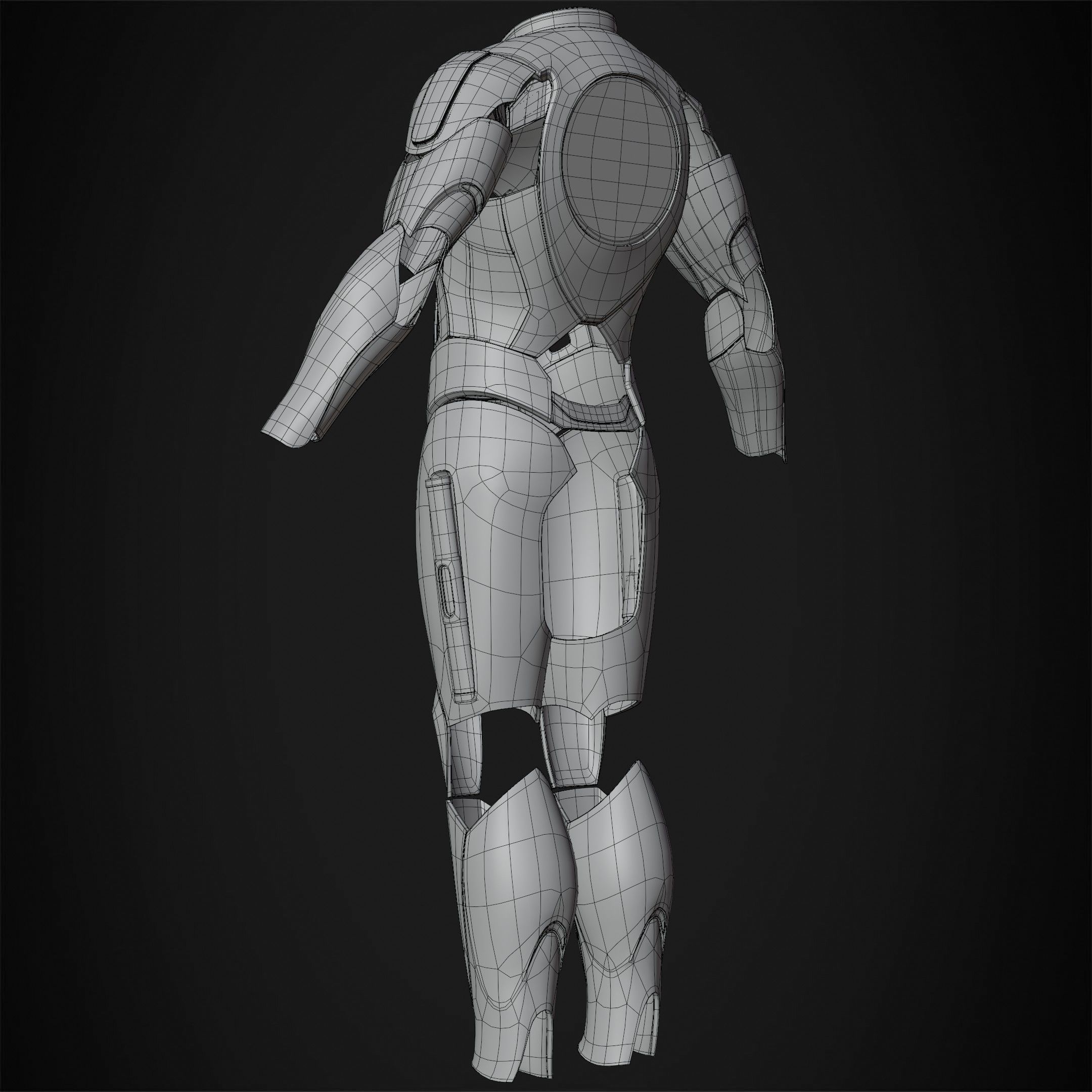 Tron Legacy Sam Flynn Armor for Cosplay 3D model 3D printable | CGTrader