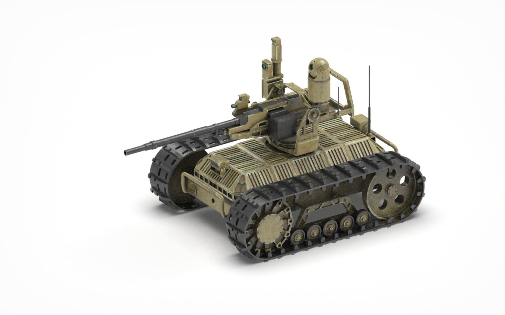 Sharp Claw I Chinese Tracked Unmanned Ground Vehicle UGV 3D model ...