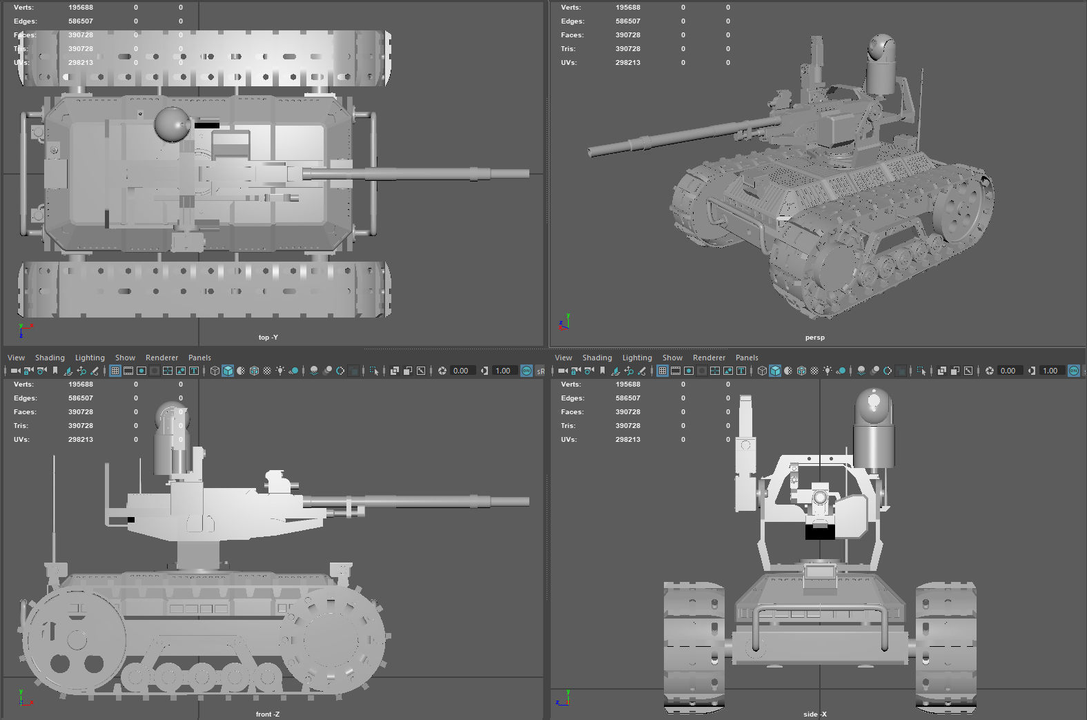 Sharp Claw I Chinese Tracked Unmanned Ground Vehicle UGV 3D model ...