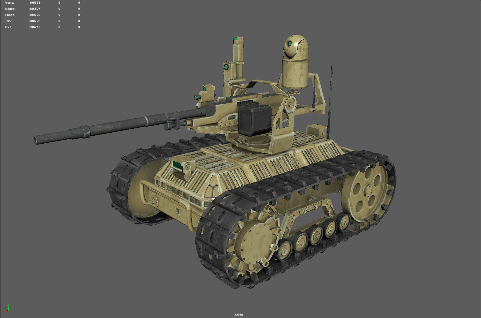 Sharp Claw I Chinese Tracked Unmanned Ground Vehicle UGV 3D model ...