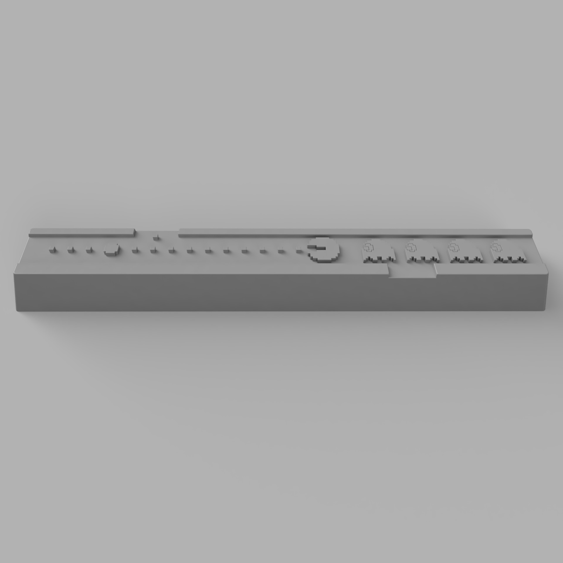 Pec-Man Keycap Spacebar free 3D model 3D printable | CGTrader