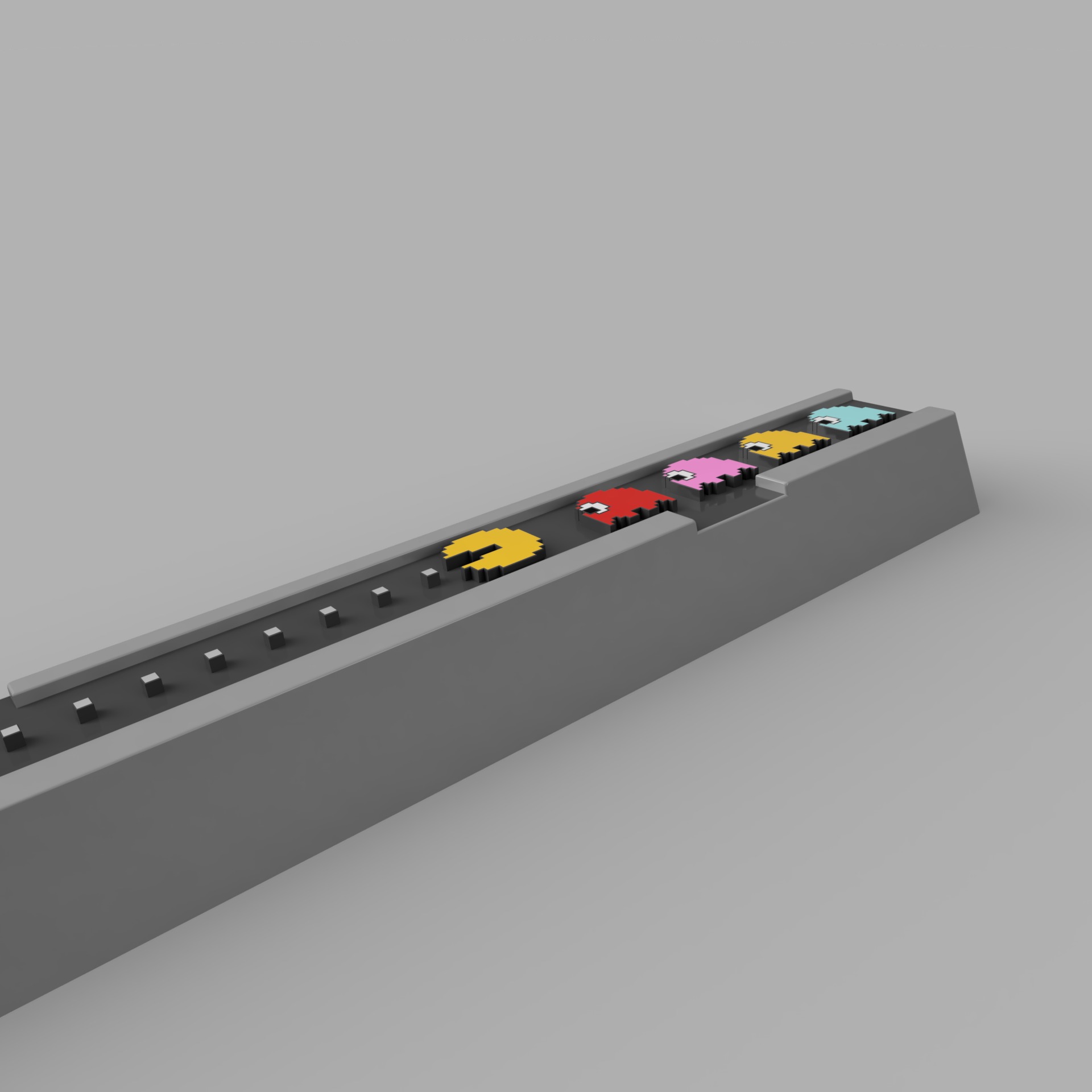 Pec-Man Keycap Spacebar free 3D model 3D printable | CGTrader