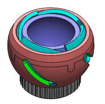 D25B4V01 Iris ball shutter mechanism 3d print free free 3D model 3D ...