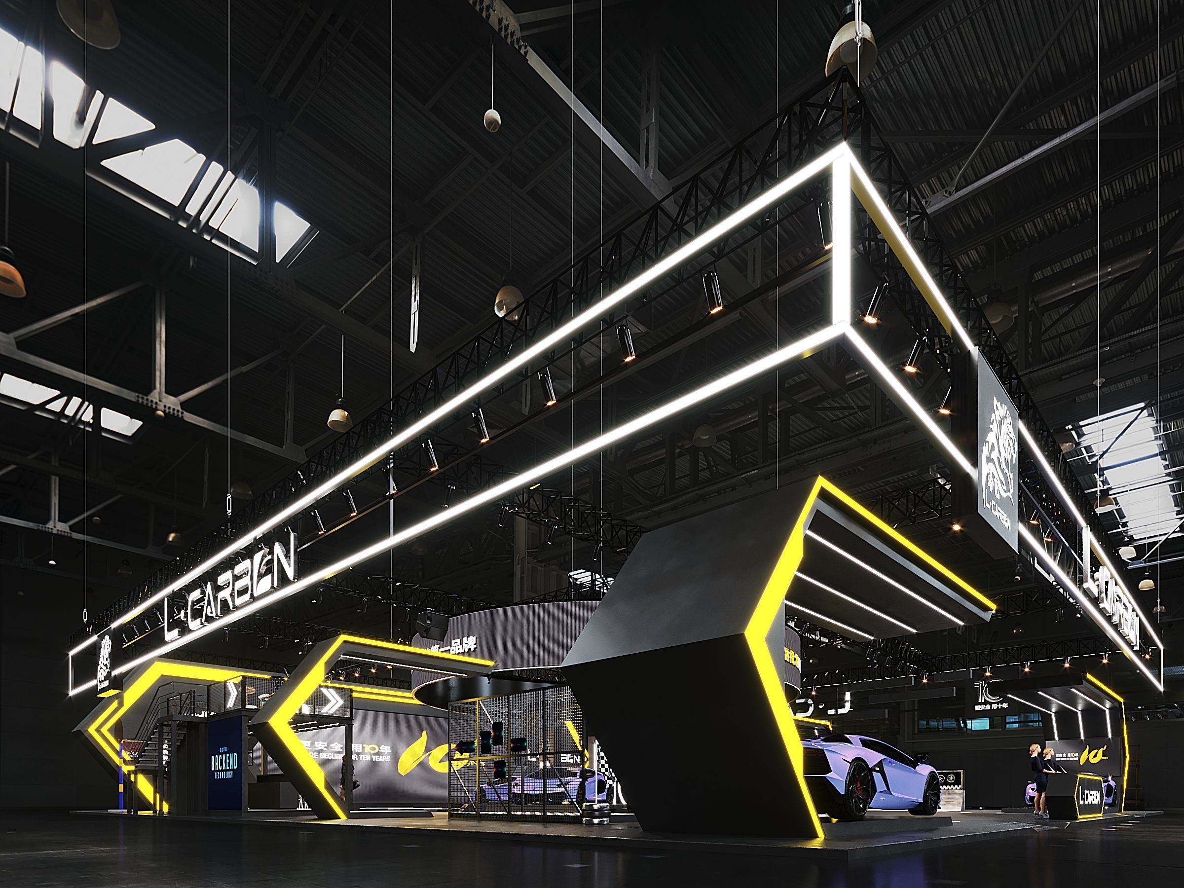 Exhibit design pavilion 3D model Low-poly 3D model 3D model | CGTrader
