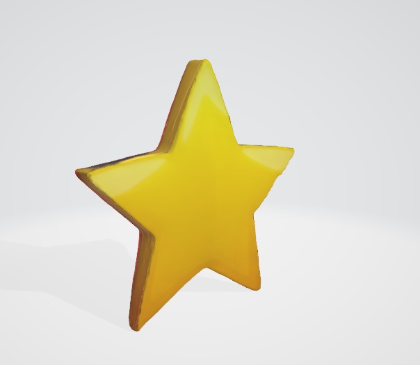 Classic Yellow Star 3D Render 3D model | CGTrader
