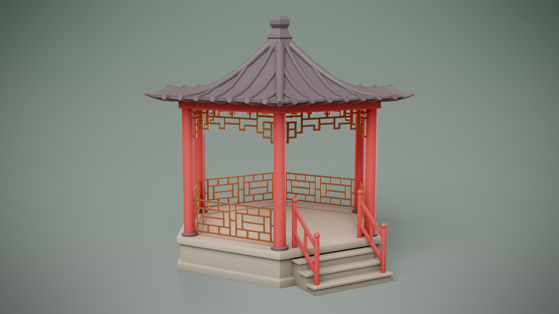 3D model Chinese Town Props VR / AR / low-poly | CGTrader