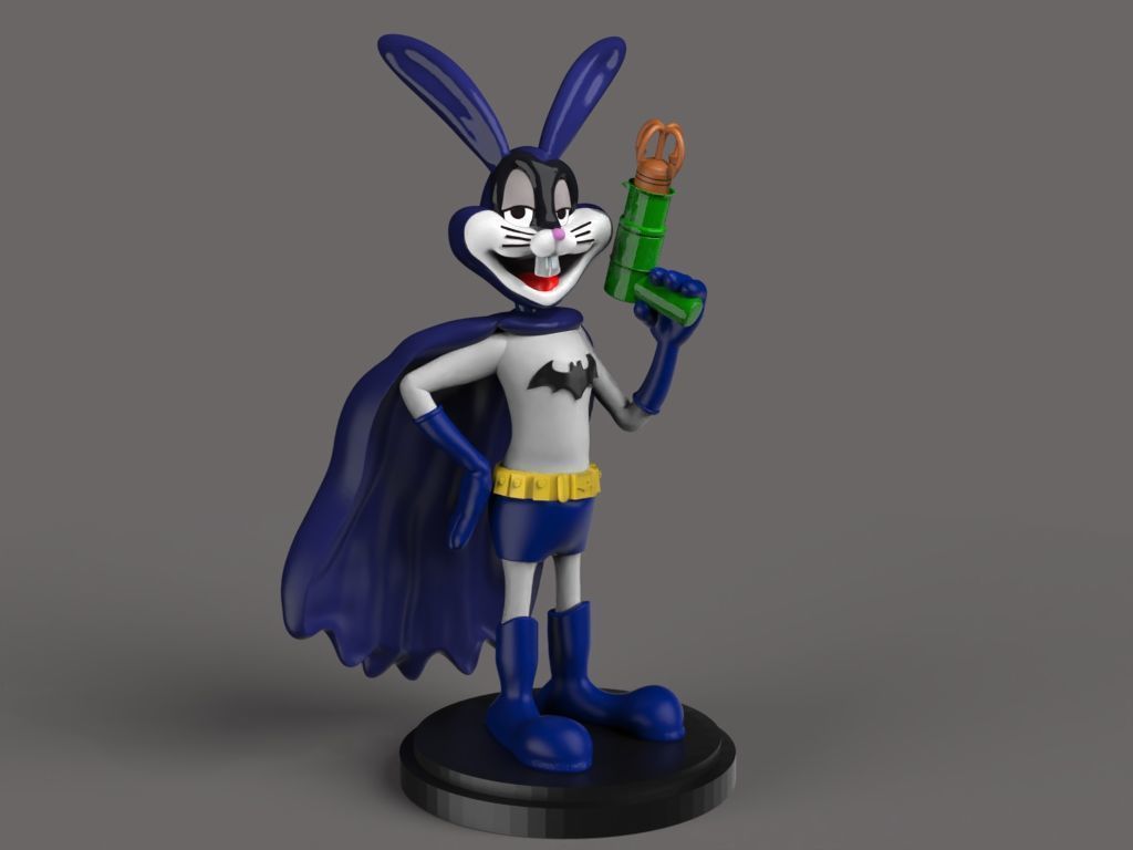 Batman Bugs Bunny 3D model 3D printable | CGTrader