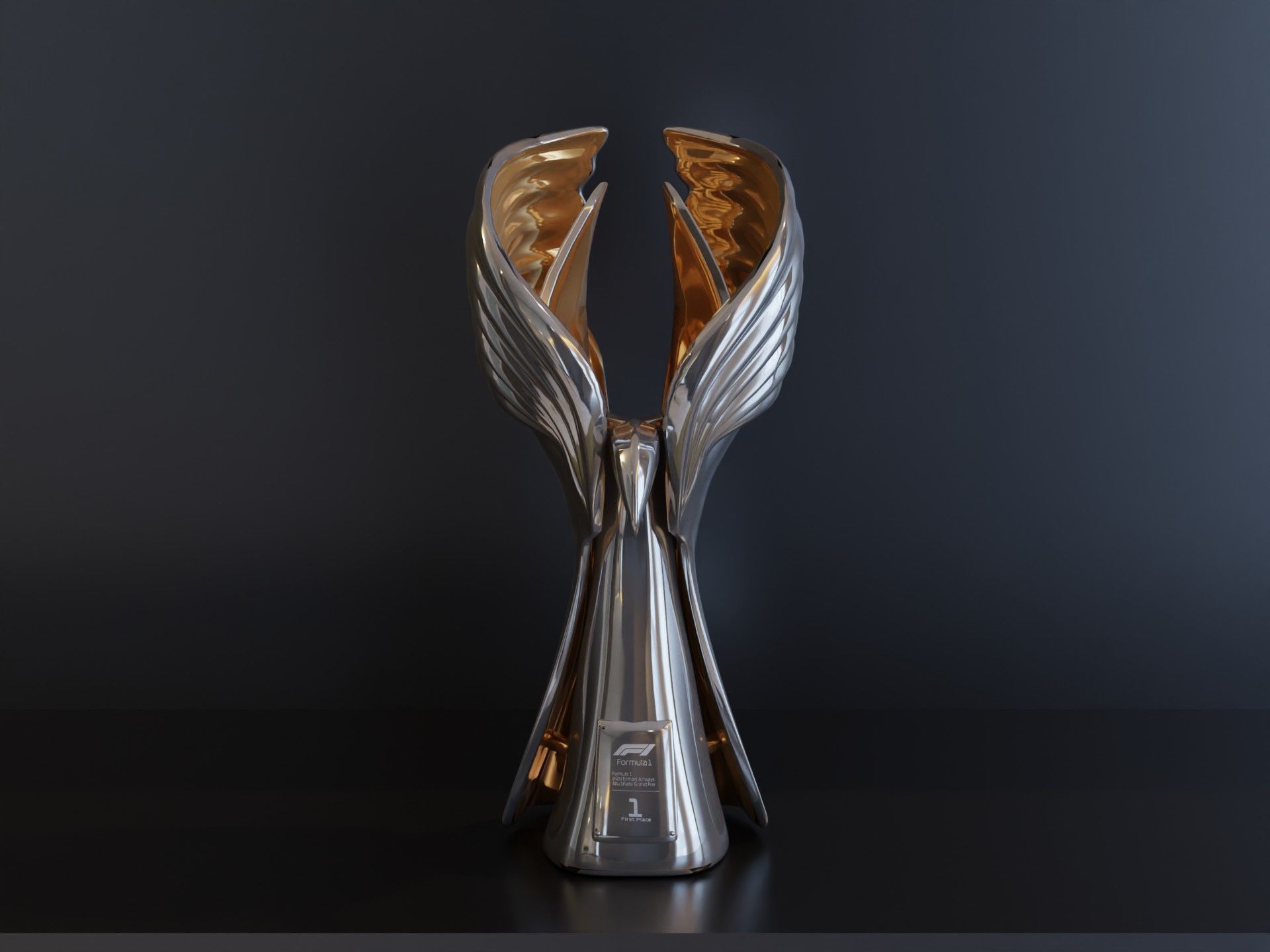 3D model F1 Trophy - Abu Dhabi GP Trophy VR / AR / low-poly | CGTrader