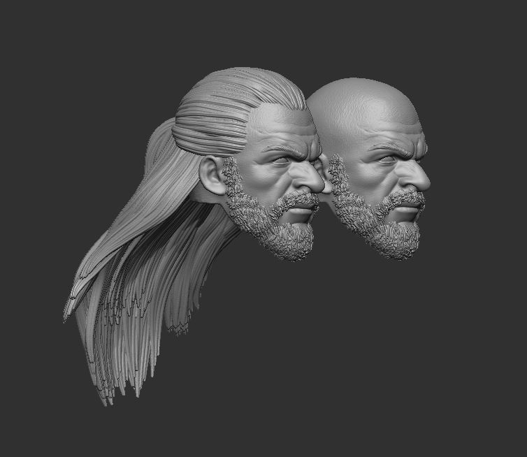 Triple HHH Headsculpt for Action Figures 3D model 3D printable | CGTrader