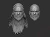 Triple HHH Headsculpt for Action Figures 3D model 3D printable | CGTrader