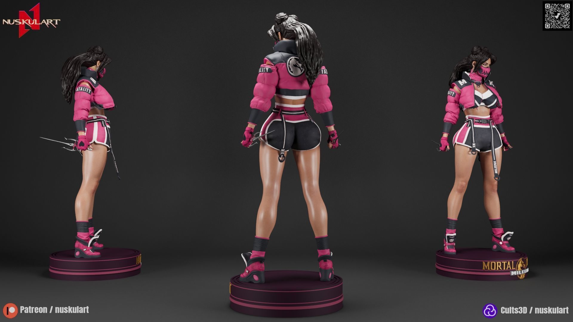 Mileena - Mortal Kombat - Earthrealm Costume - 3D Printing 3D model 3D ...