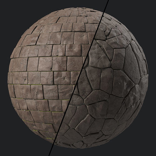 Texture Stone Wall Materials 118- Sbsar Pbr 4k Seamless VR / AR / low ...