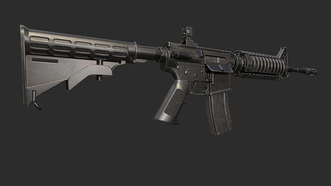 3D model M4 Carbine VR / AR / low-poly | CGTrader
