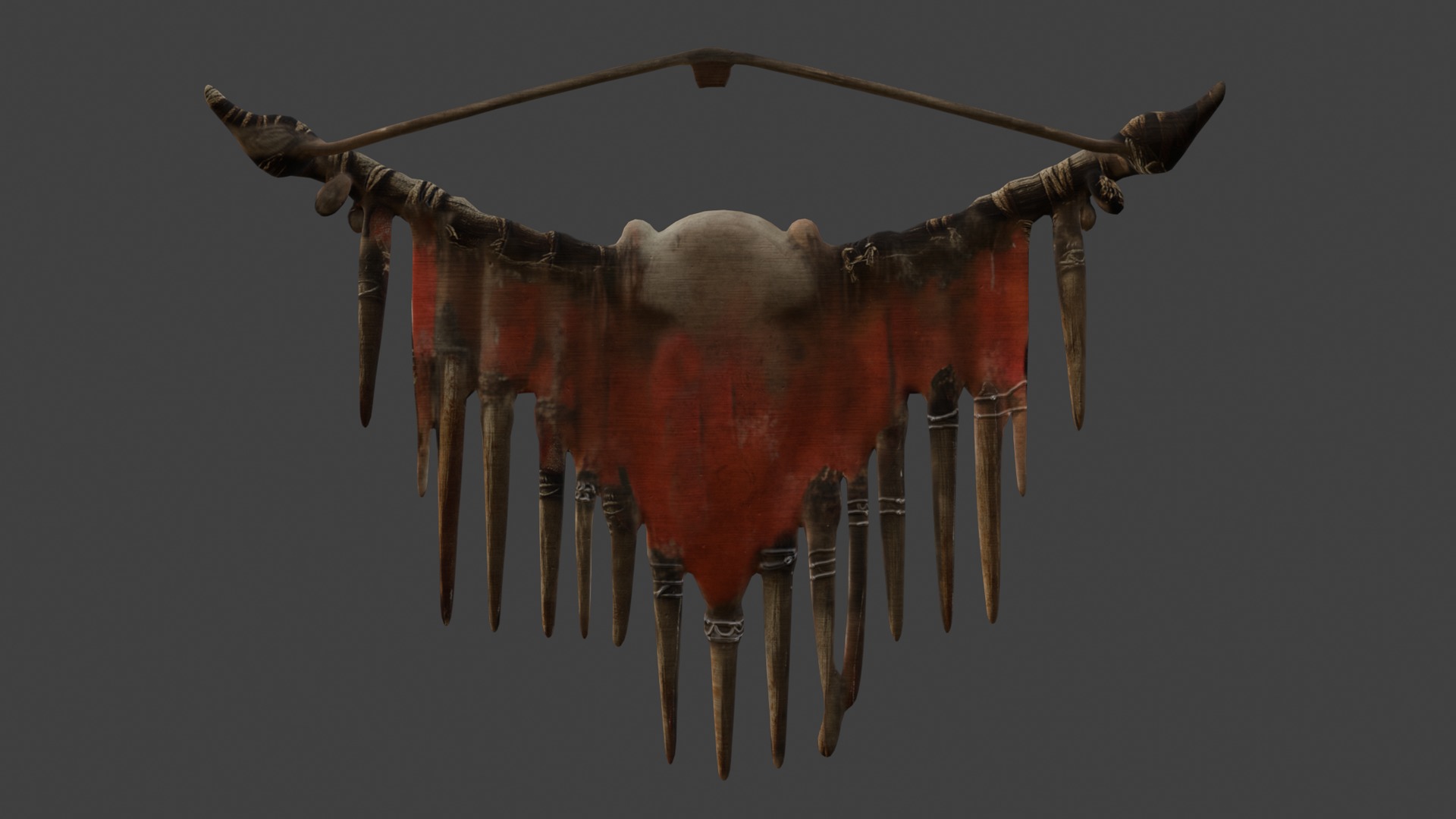 Orc totem battle flag 3D model | CGTrader