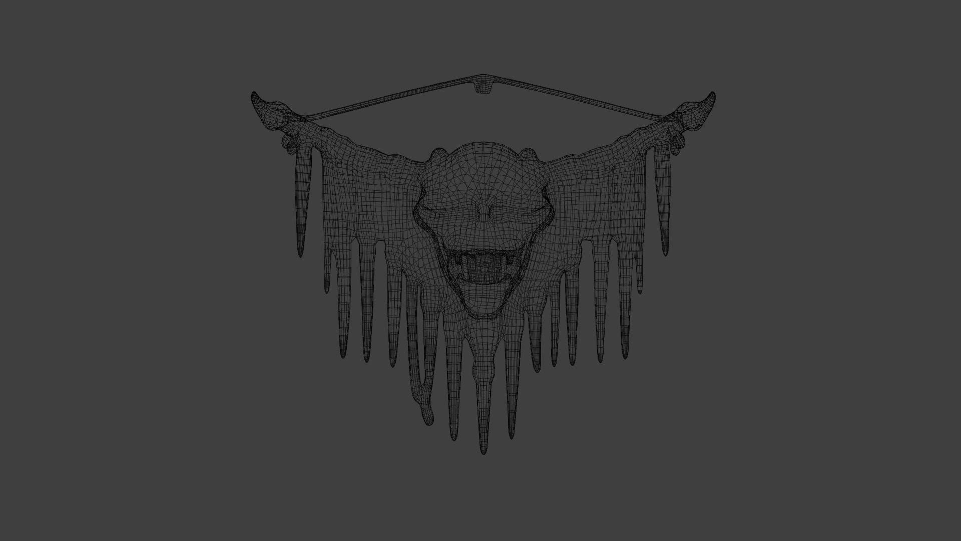 Orc totem battle flag 3D model | CGTrader