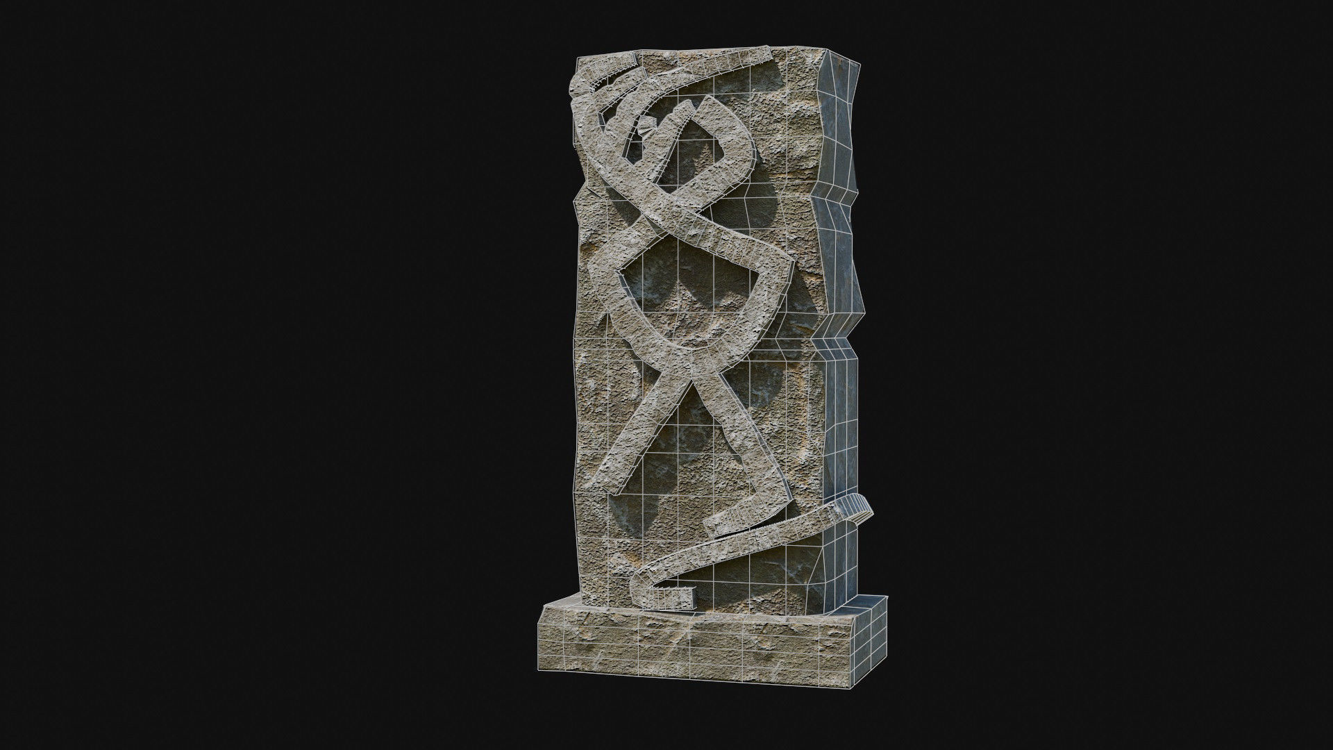 3D model STONE MONUMENTS TOTEMS PORTAL GATE TOTEM ROCK ANCIENT ...