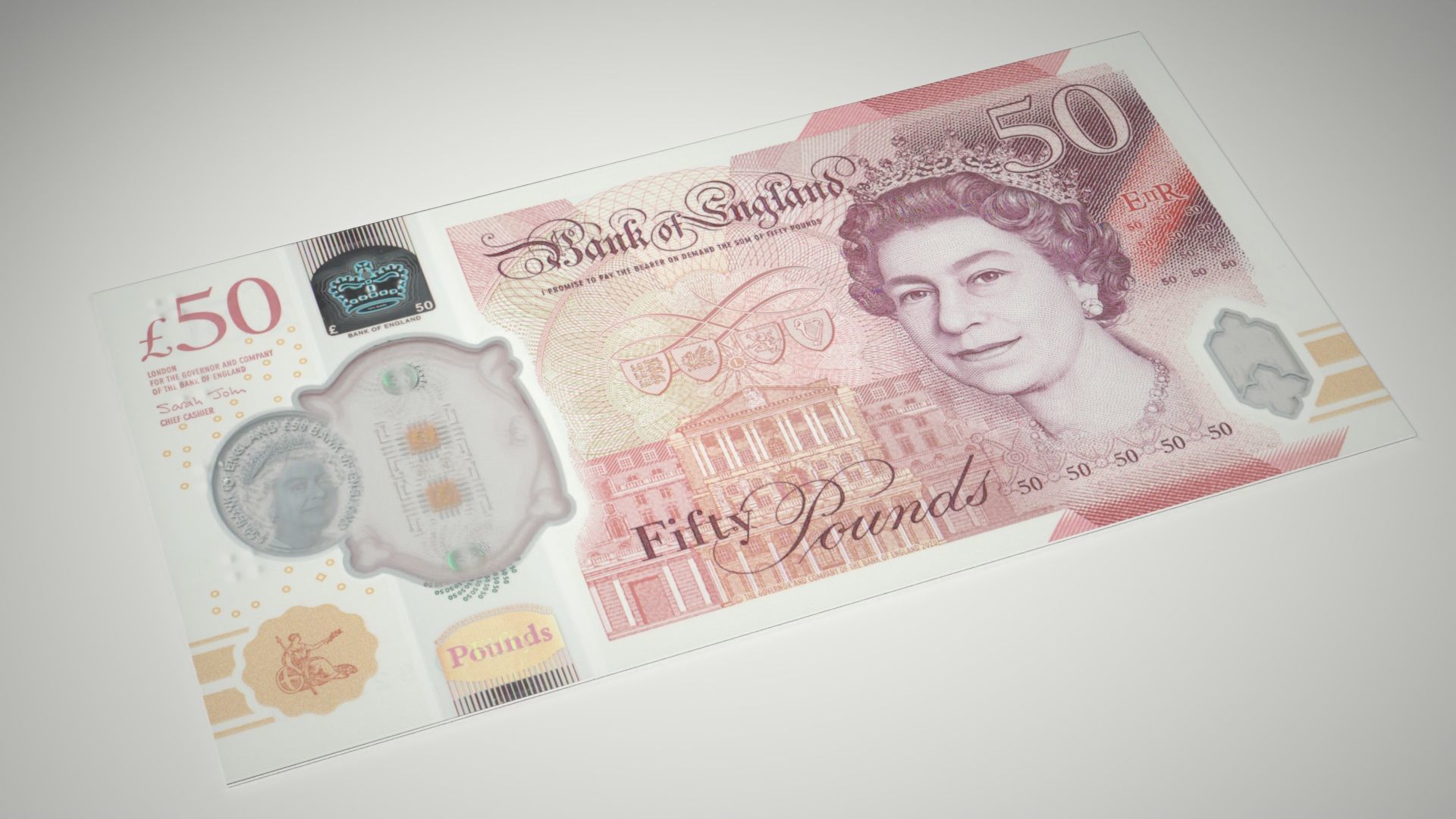 3D model New Fifty Pound Note VR / AR / low-poly | CGTrader
