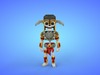 3D model Voxel Skeleton Warrior 2 - 3D Fantasy Character Game Asset VR ...