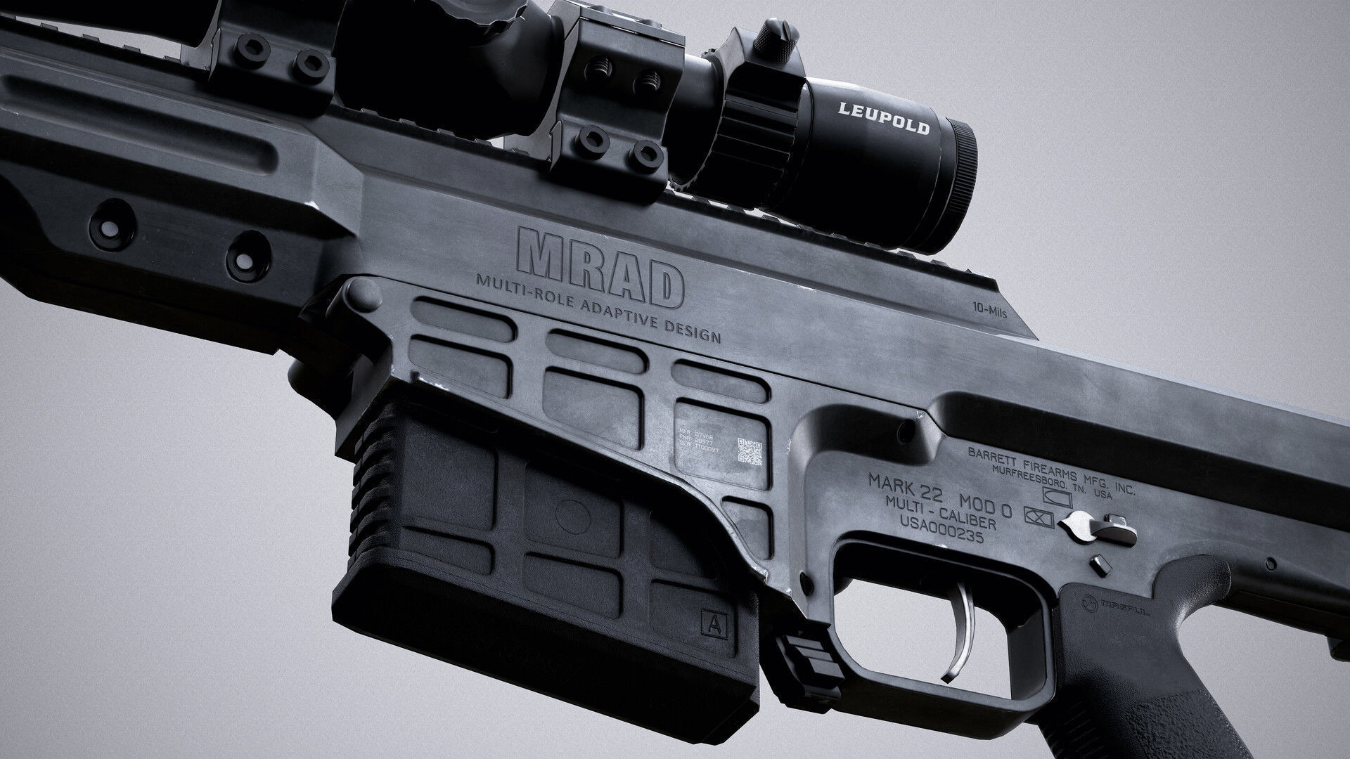 3D model Barrett MRAD VR / AR / low-poly | CGTrader