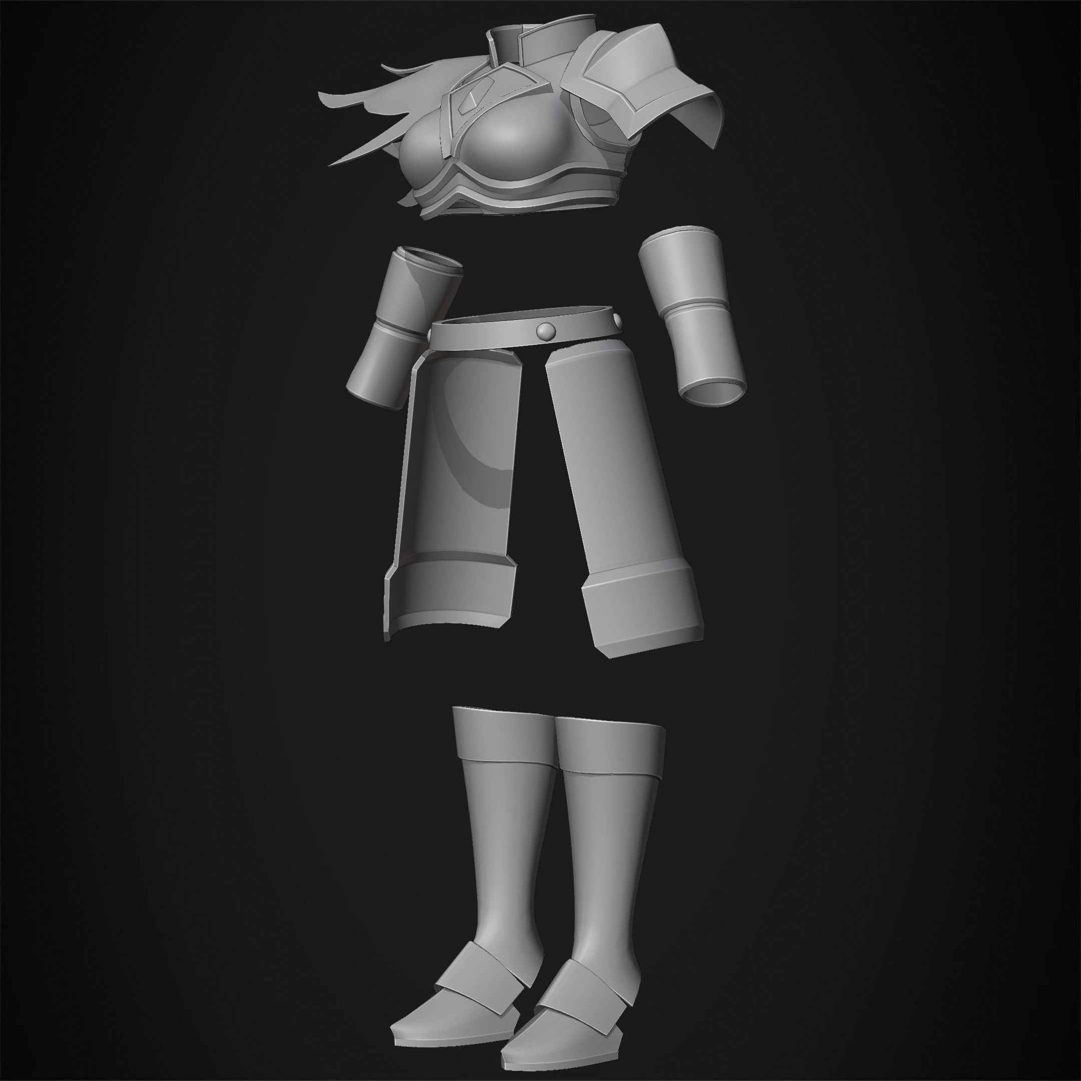 Konosuba Darkness Adamantite Armor for Cosplay 3D model 3D printable ...