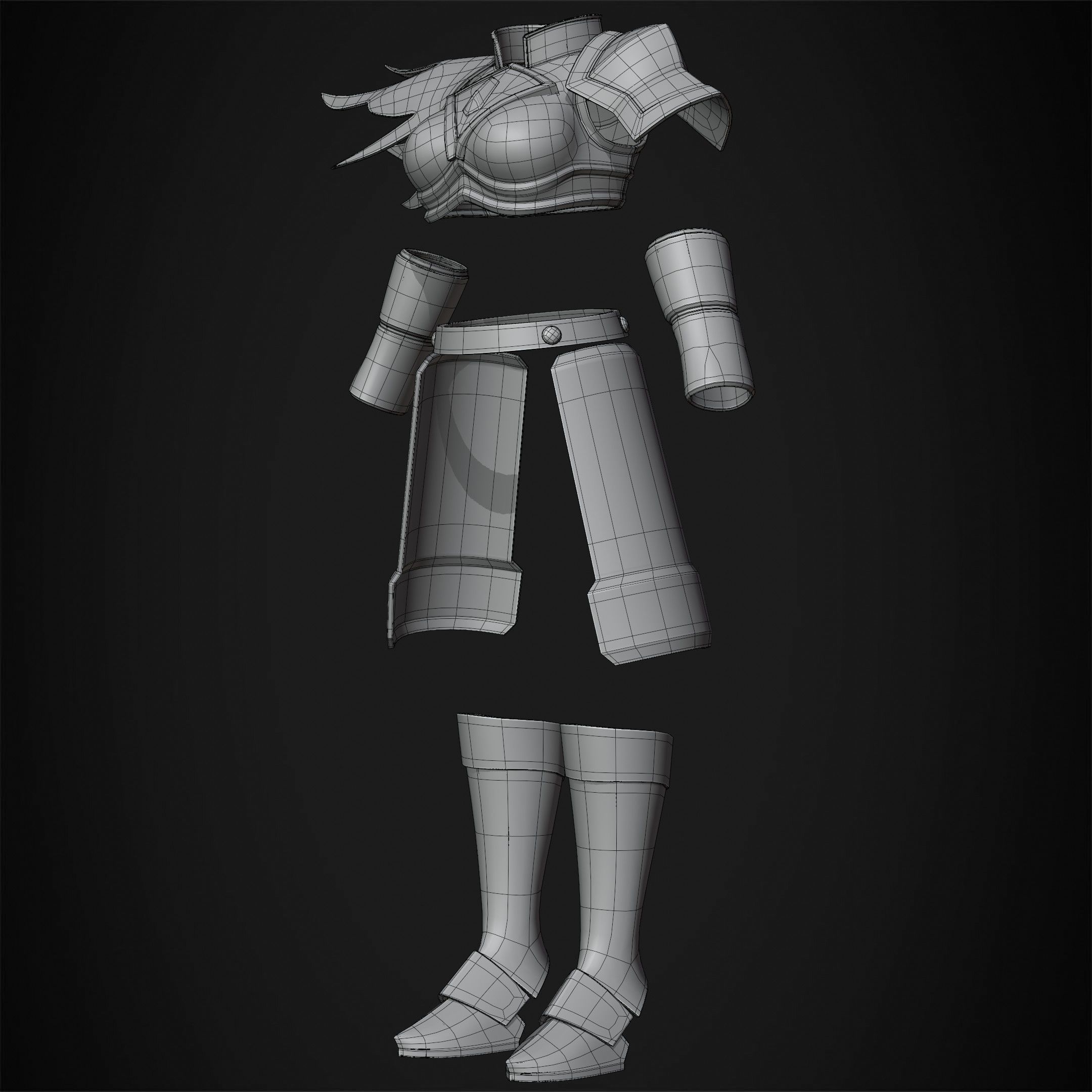 Konosuba Darkness Adamantite Armor for Cosplay 3D model 3D printable ...
