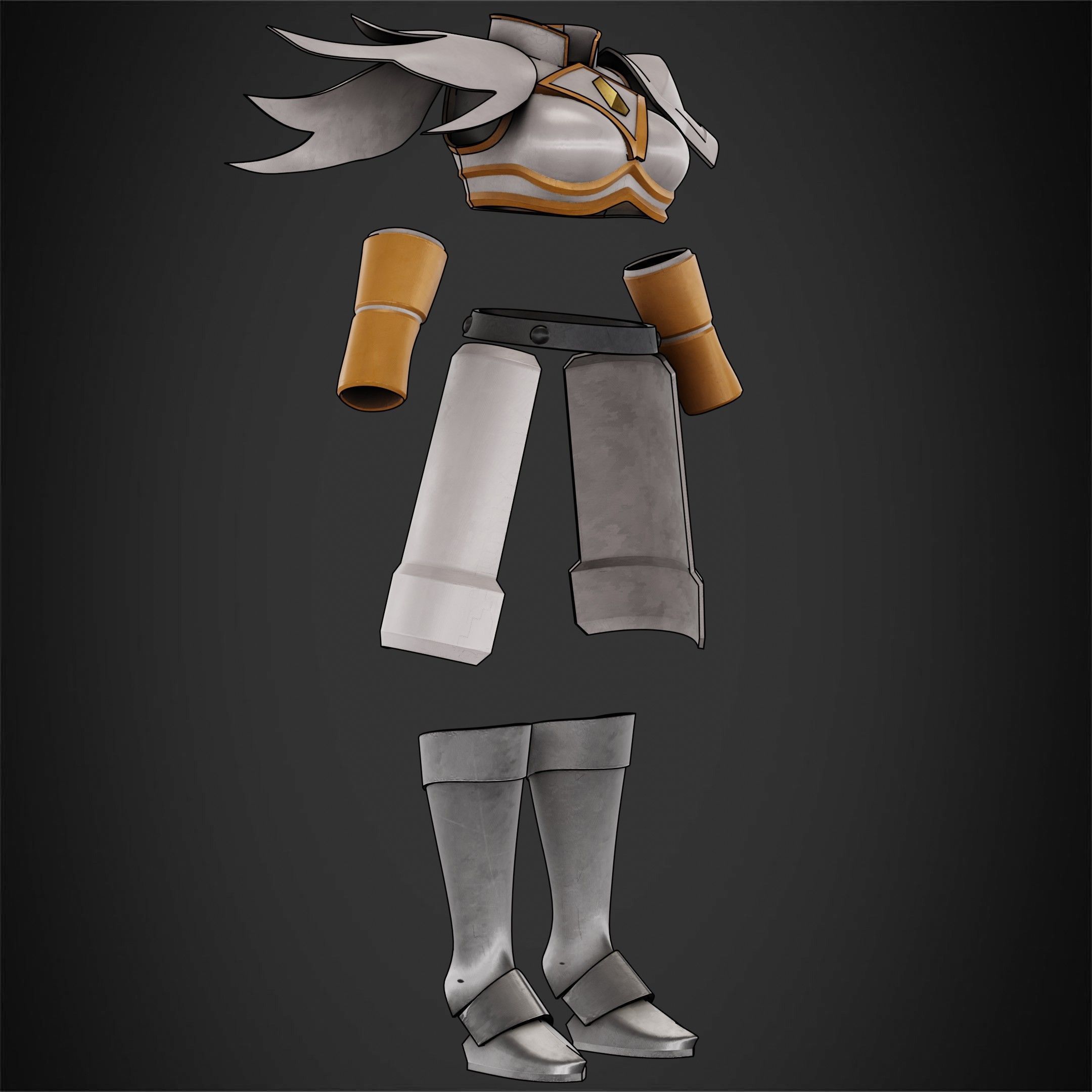 Konosuba Darkness Adamantite Armor for Cosplay 3D model 3D printable ...