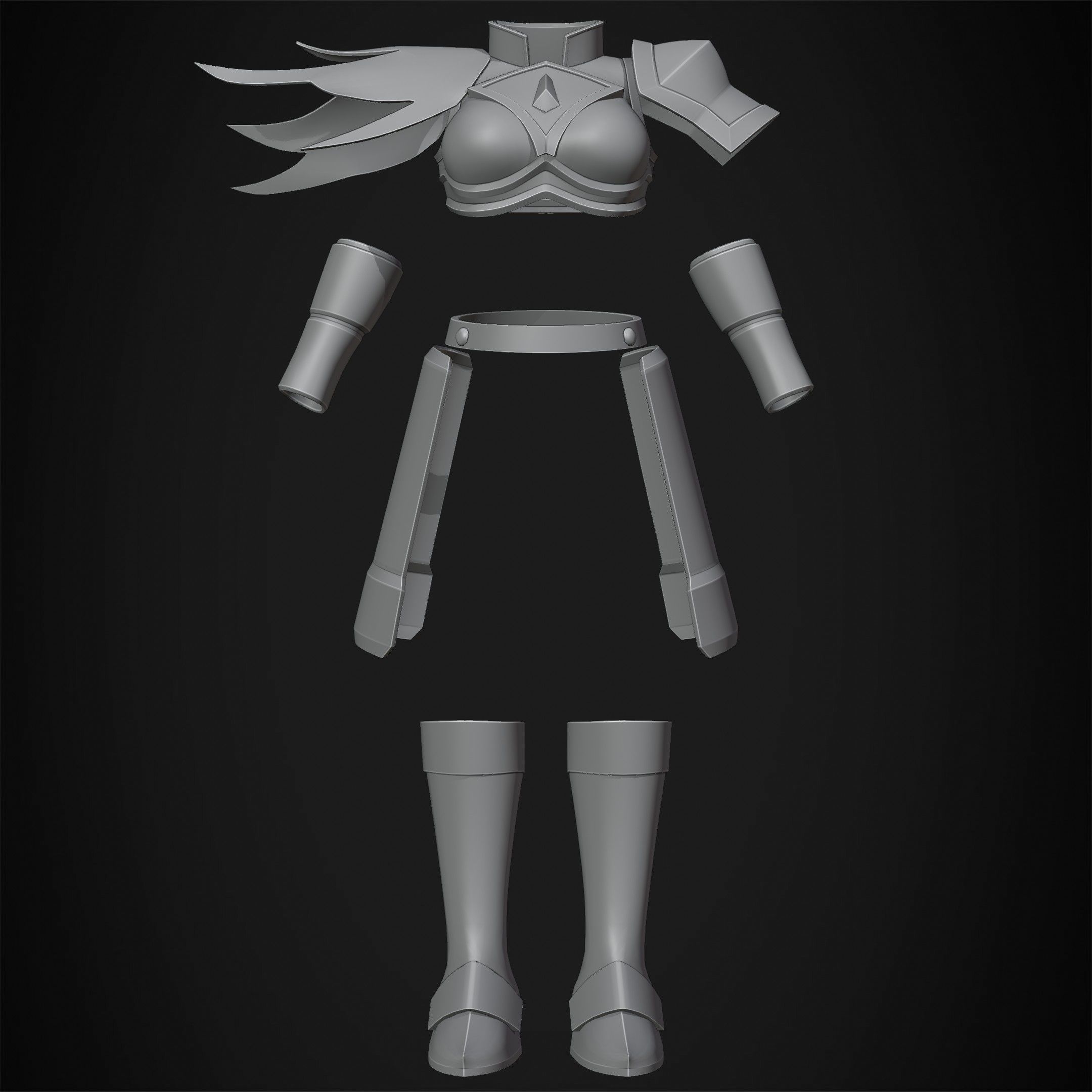 Konosuba Darkness Adamantite Armor for Cosplay 3D model 3D printable ...