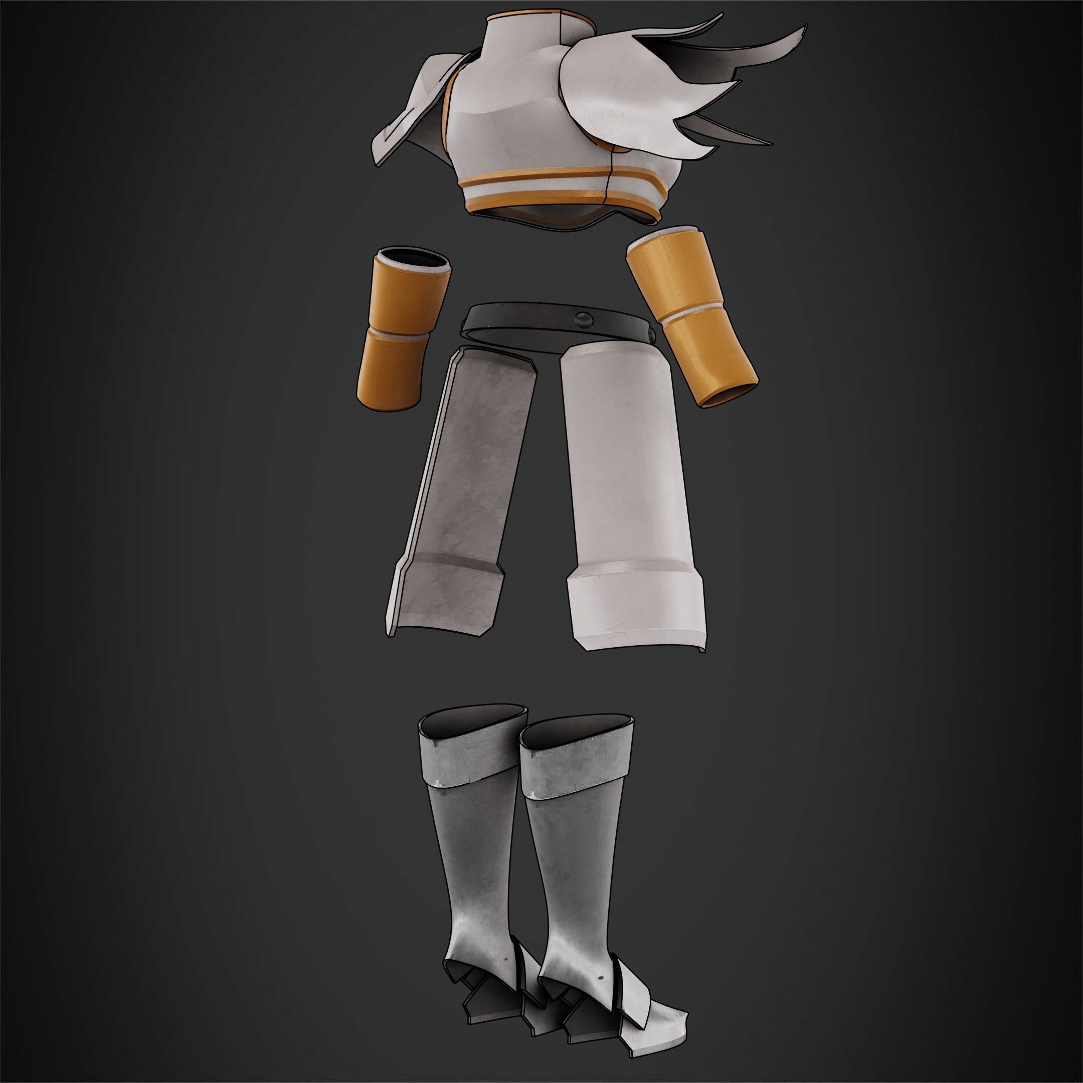 Konosuba Darkness Adamantite Armor for Cosplay 3D model 3D printable ...