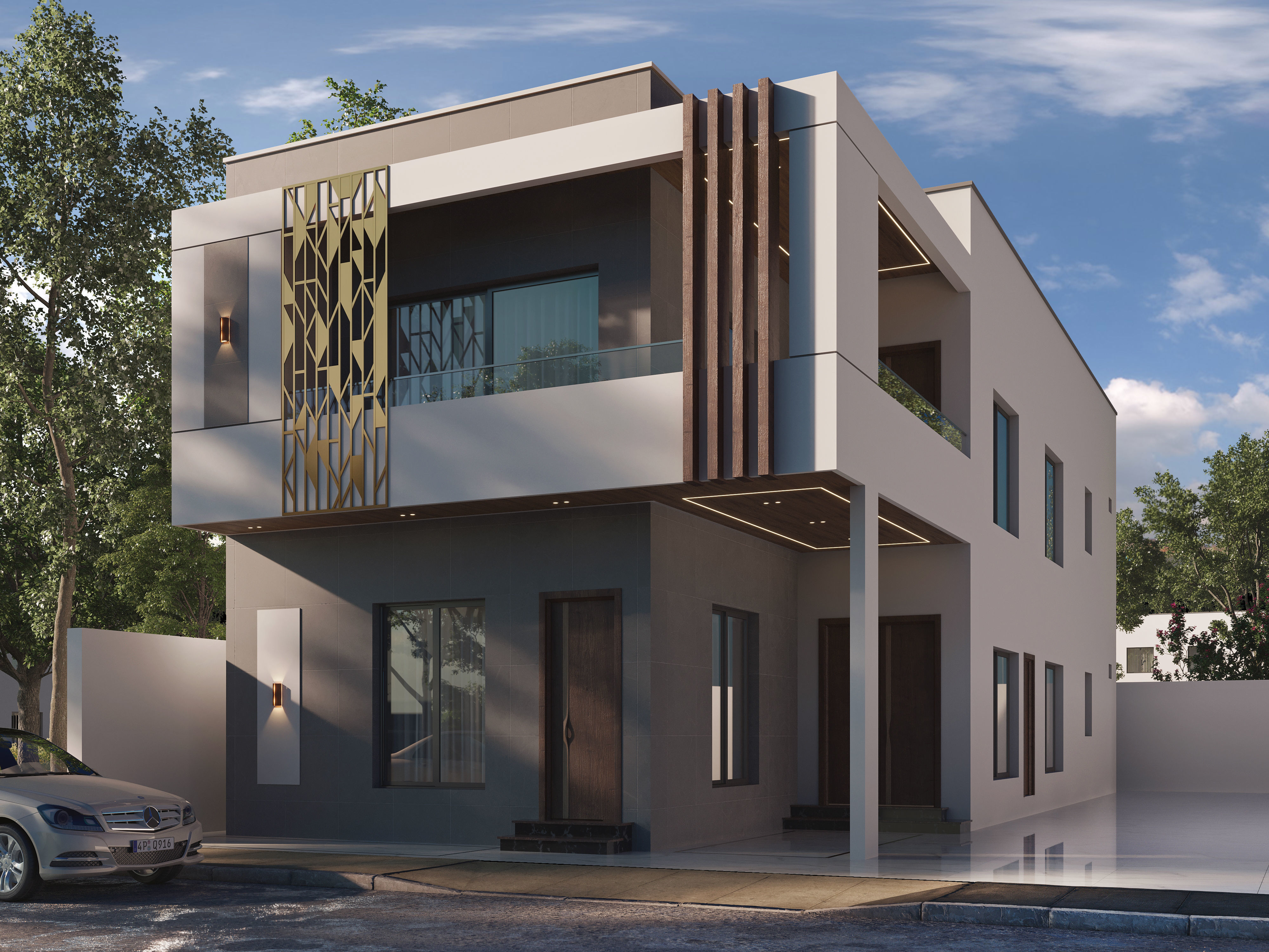 Modern Villa Town House 3D model | CGTrader
