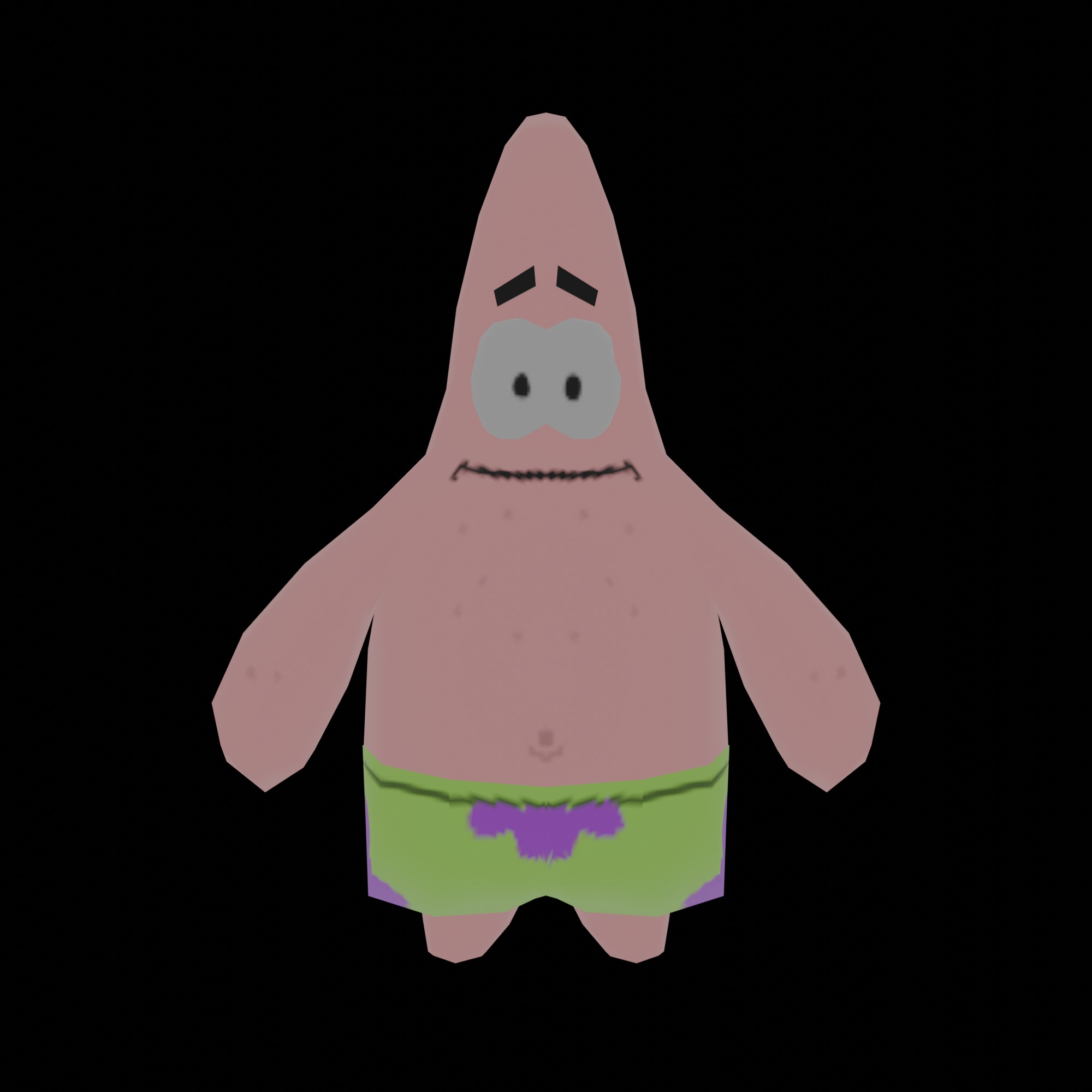 Patrick Star free 3D model | CGTrader