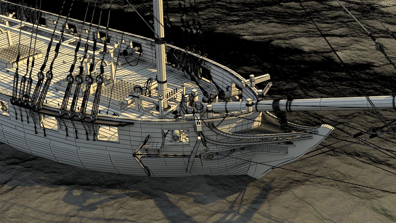 Brig sail ship Exuberant 3D Model MAX | CGTrader.com