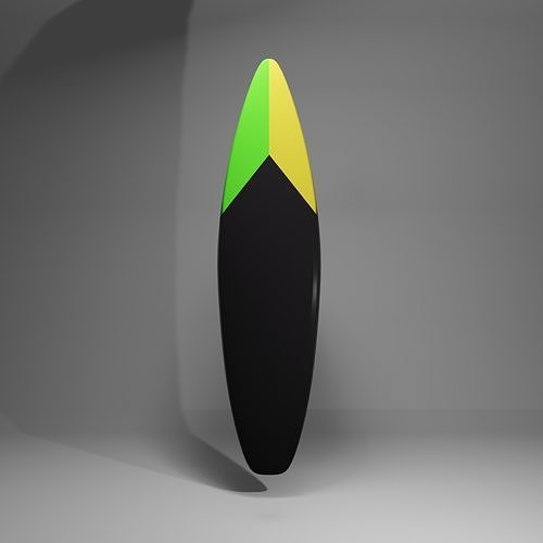 SURFBOARD 4 3D model | CGTrader