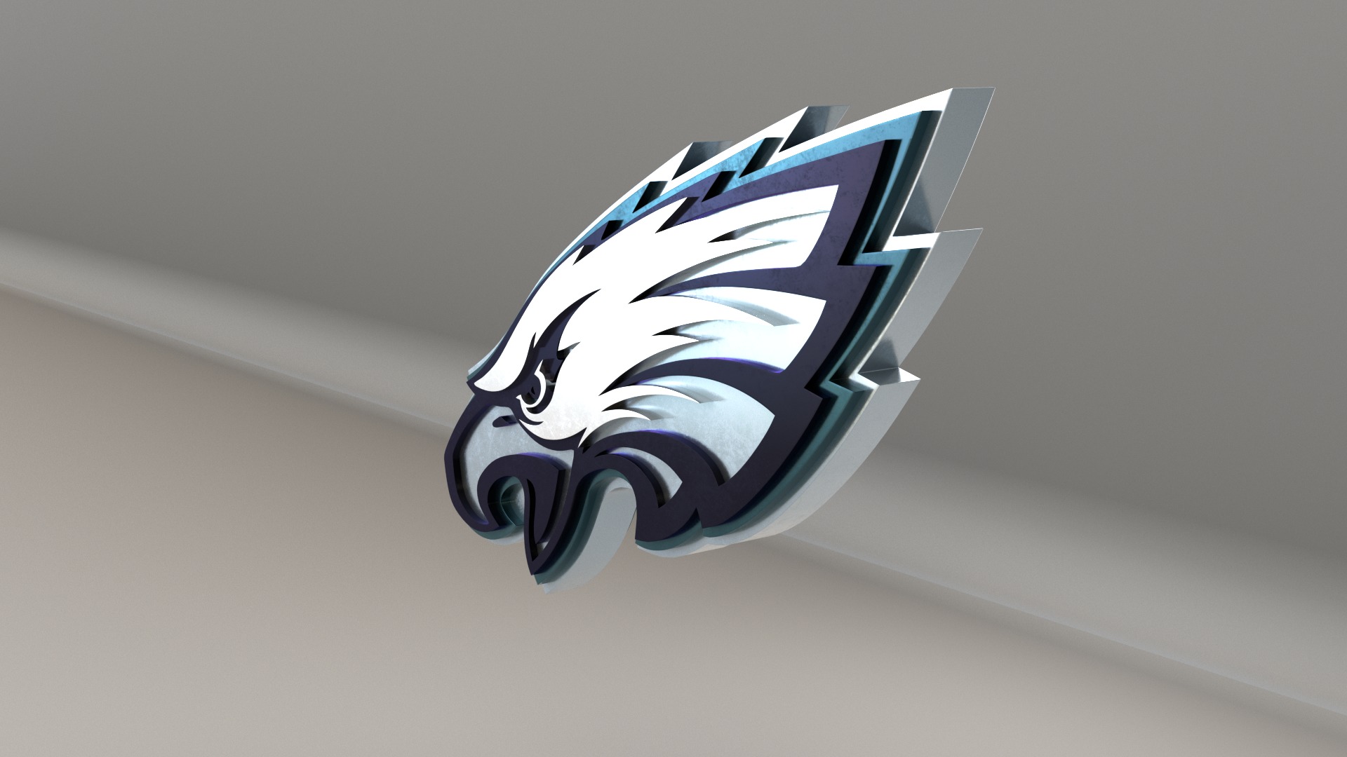 NFL Philadelphia Eagles Logo 3D model | CGTrader