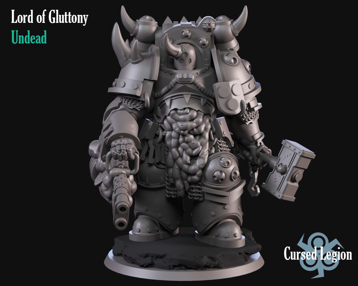 Lord Of Gluttony 3D model 3D printable | CGTrader