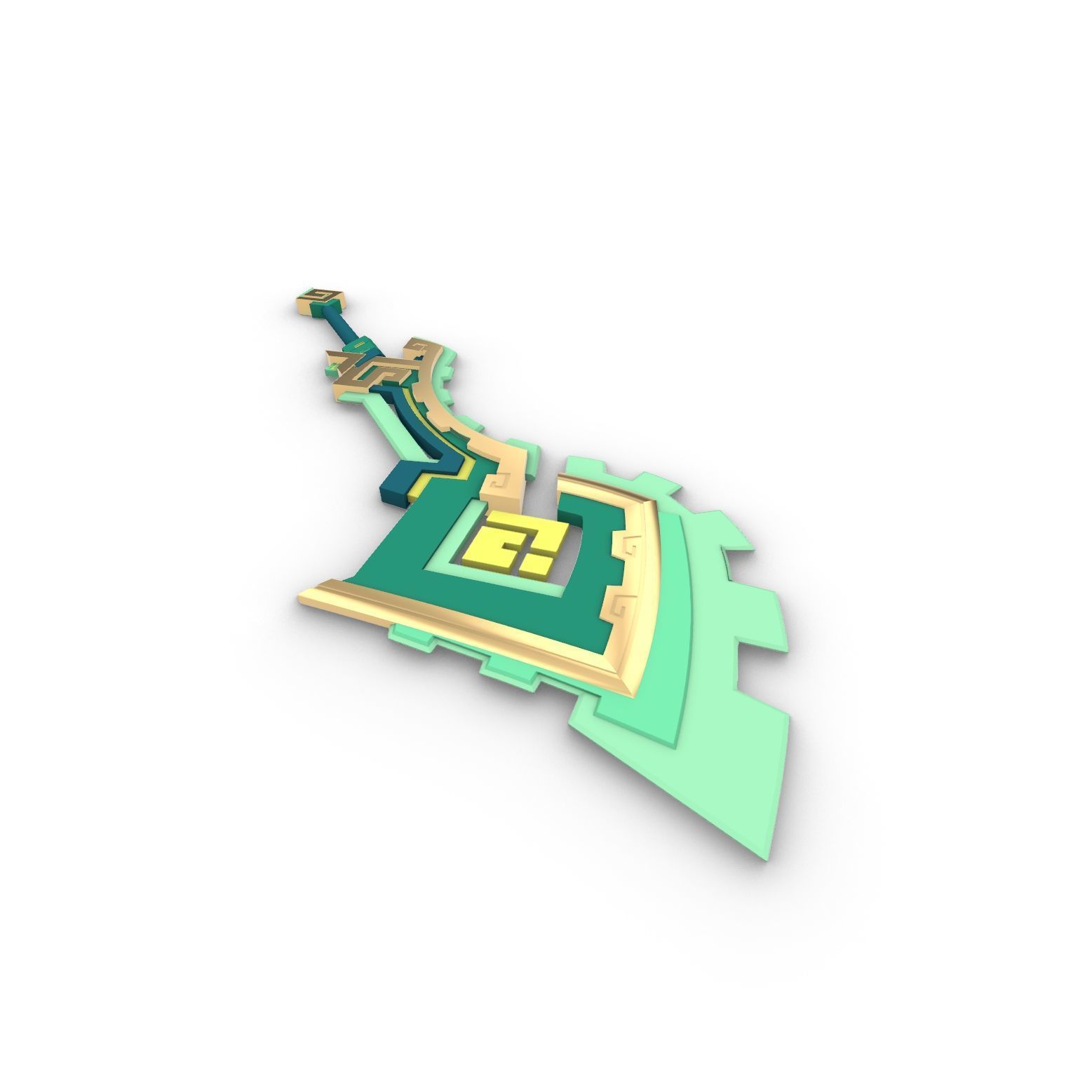 Genshin Impact Kinich Claimore Fang of the mountain king 3D model 3D ...