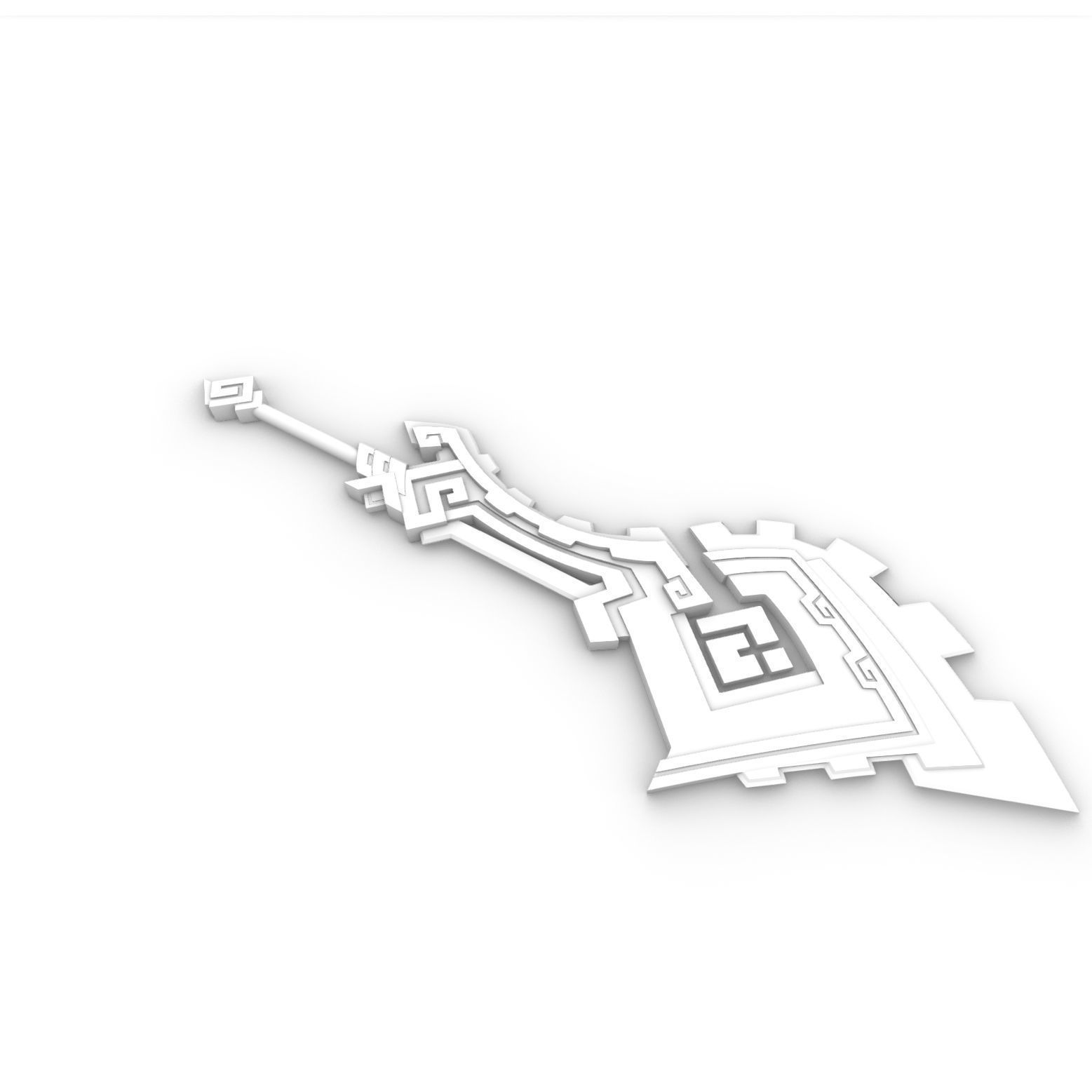 Genshin Impact Kinich Claimore Fang of the mountain king 3D model 3D ...