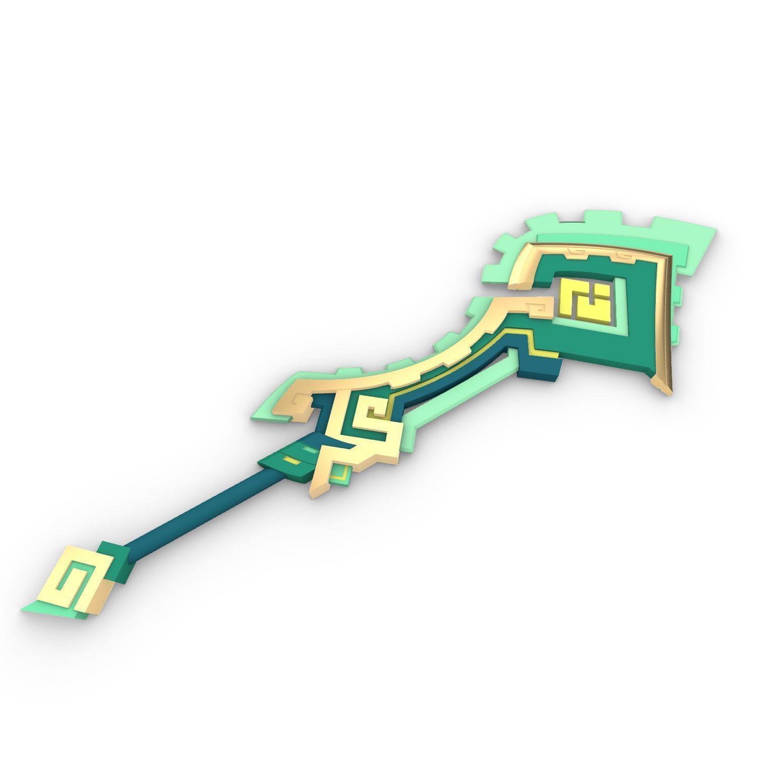 Genshin Impact Kinich Claimore Fang of the mountain king 3D model 3D ...