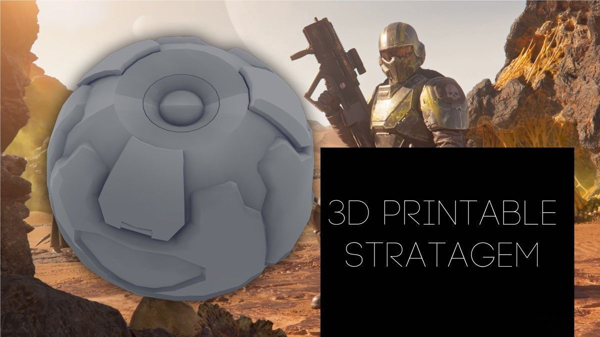 Helldivers 2 3D Printable Strategem Ball 3D model 3D printable | CGTrader