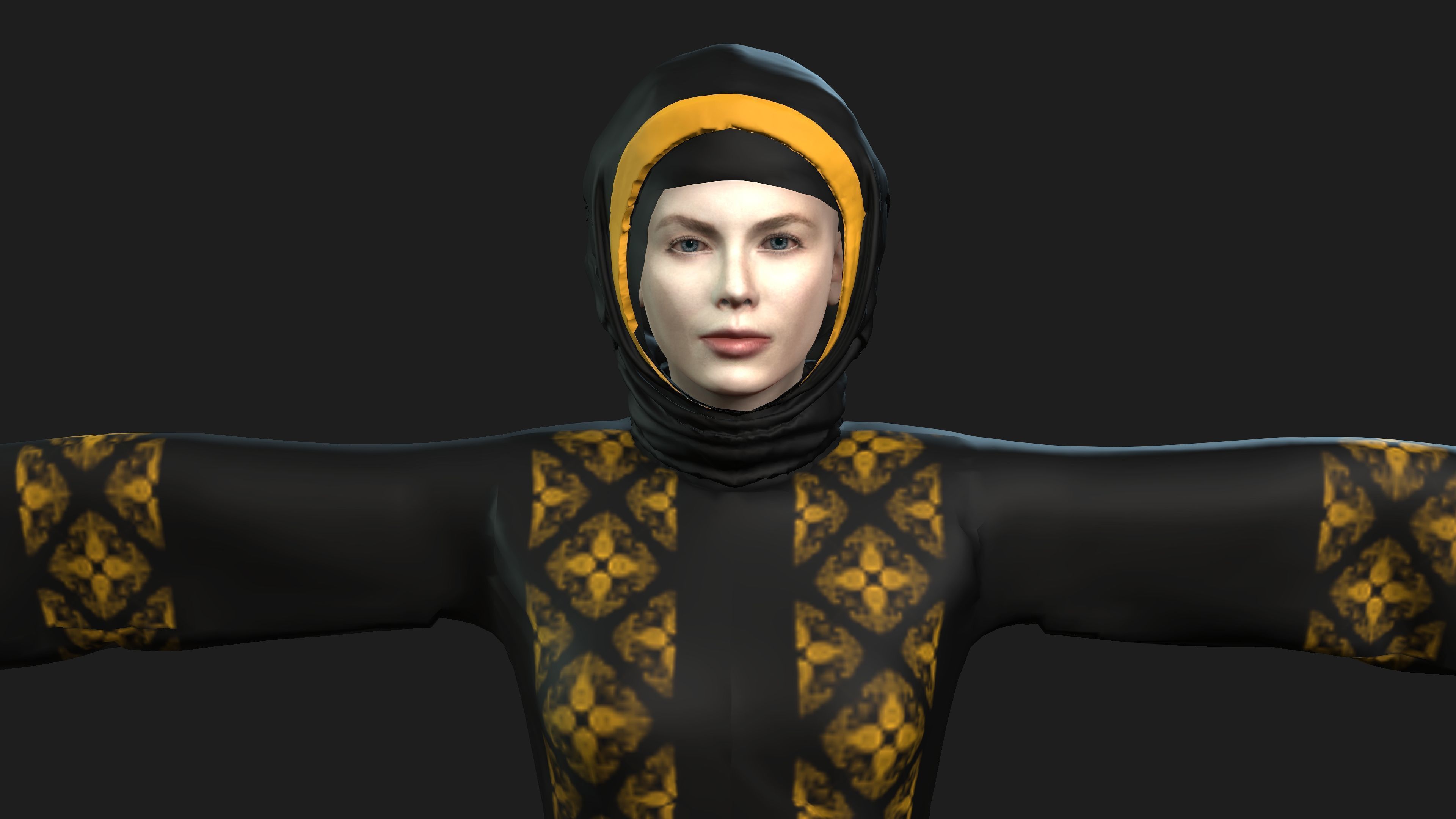 girl in hijab 3D model | CGTrader
