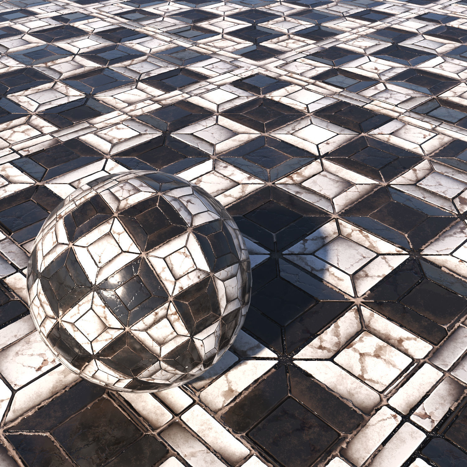 Broken Tiles free Texture | CGTrader