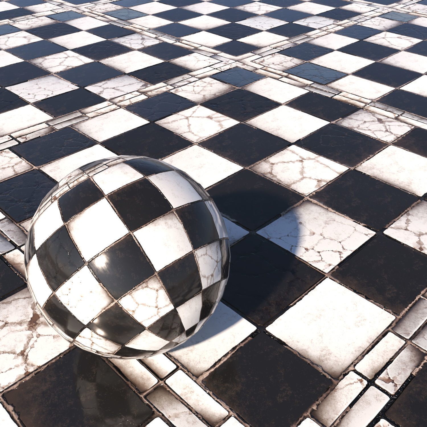 Broken Tiles free Texture | CGTrader