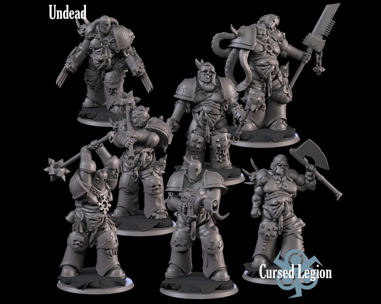 Undead Soldier 3D model 3D printable | CGTrader