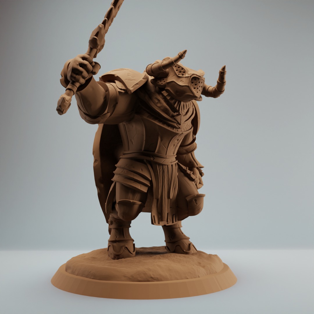 Minotaur paladin knight warrior with sword - two variations 3D model 3D ...