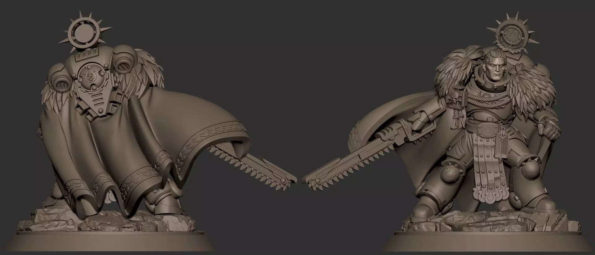 Warhammer 40K Titus miniature fanart free 3D model 3D printable | CGTrader